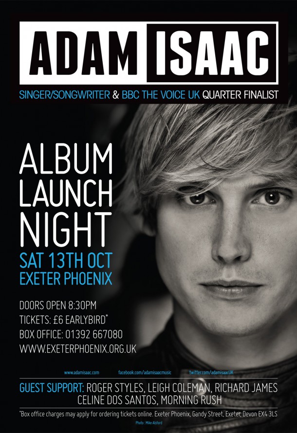 Adam Isaac Launches Debut Album