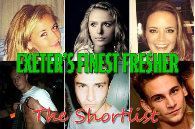 Exeter's Finest Freshers: The Shortlist