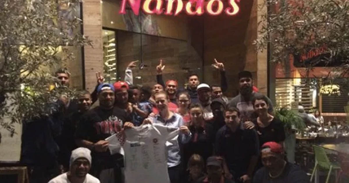 Tongan rugby team binge in Nando's for 10 days in a row