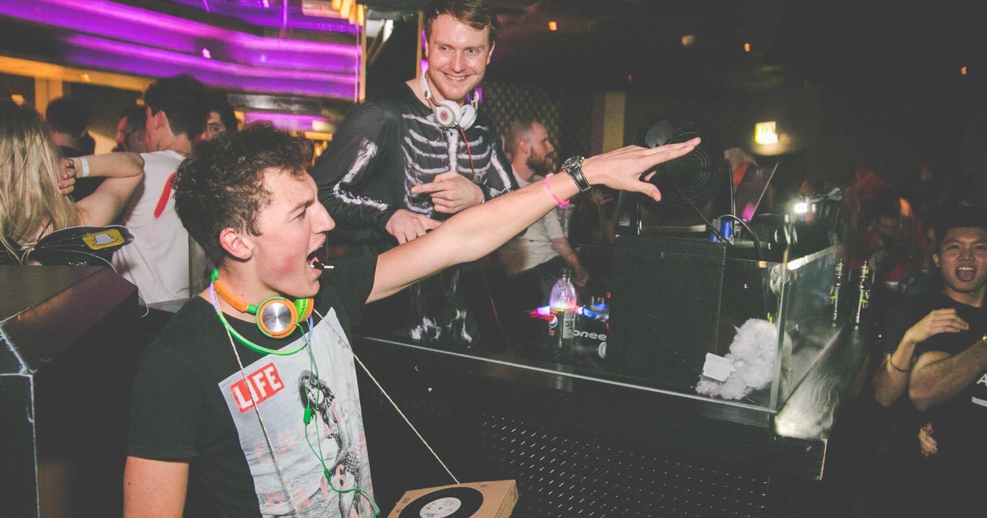 A second-year dressed up as DJ Willby for Halloween