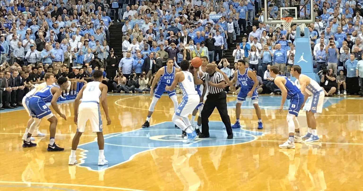 UNC and Dook are playing in the ACC semifinals and 2017 is wild