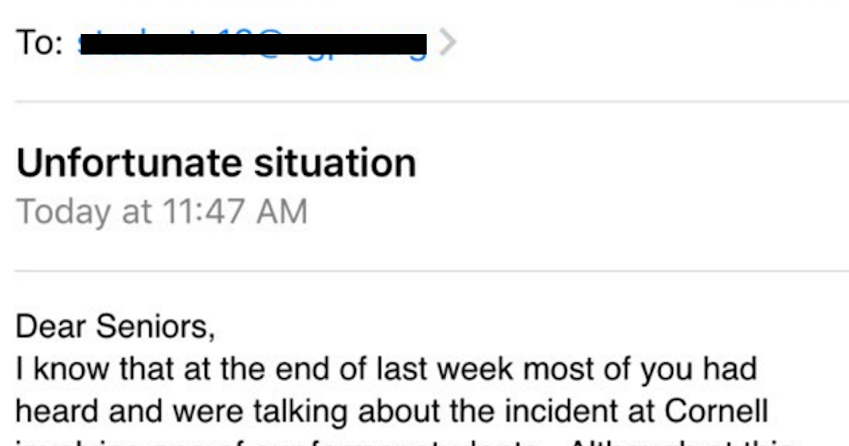 Dean of Wolfgang Ballinger's prep school sent out a bizarre email about ...