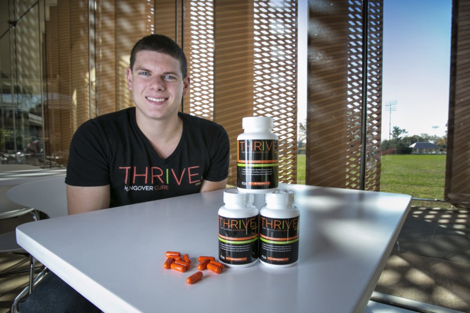 Meet the junior who invented Thrive+, the anti-hangover pill
