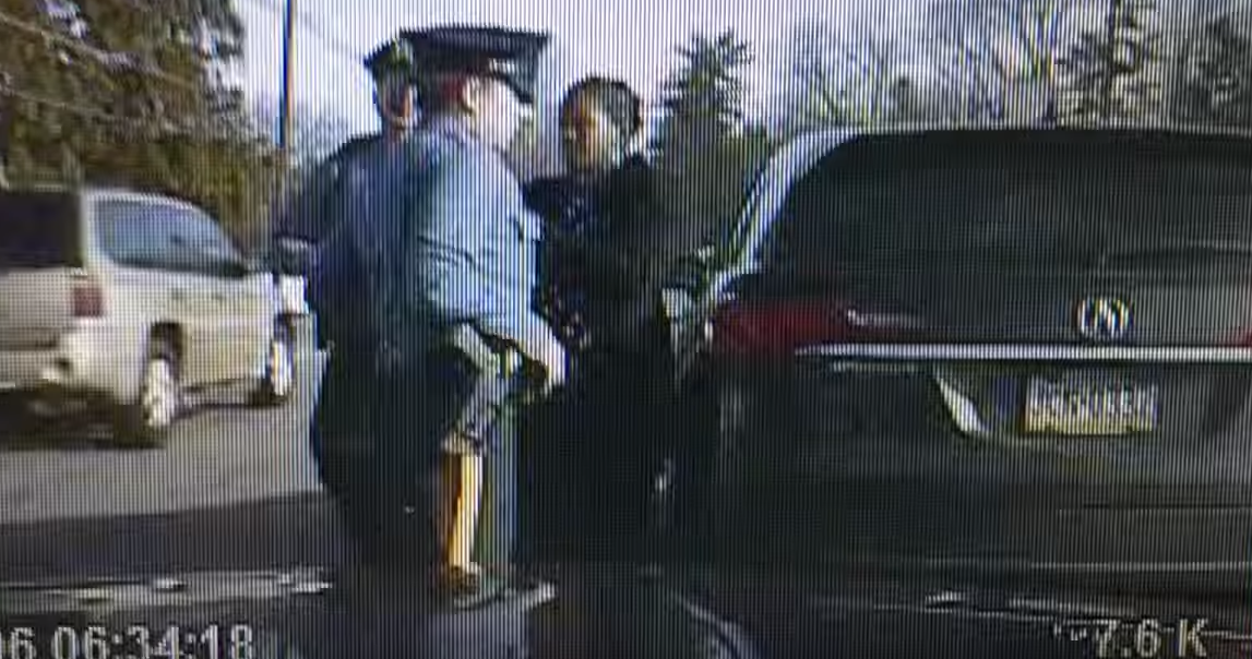 Here's the video of Professor Perry's arrest