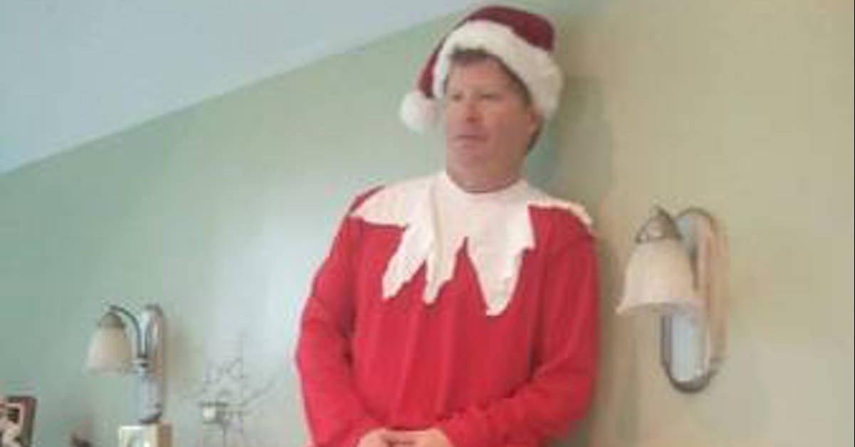 This guy is offering 'living elf' services in Cambridge