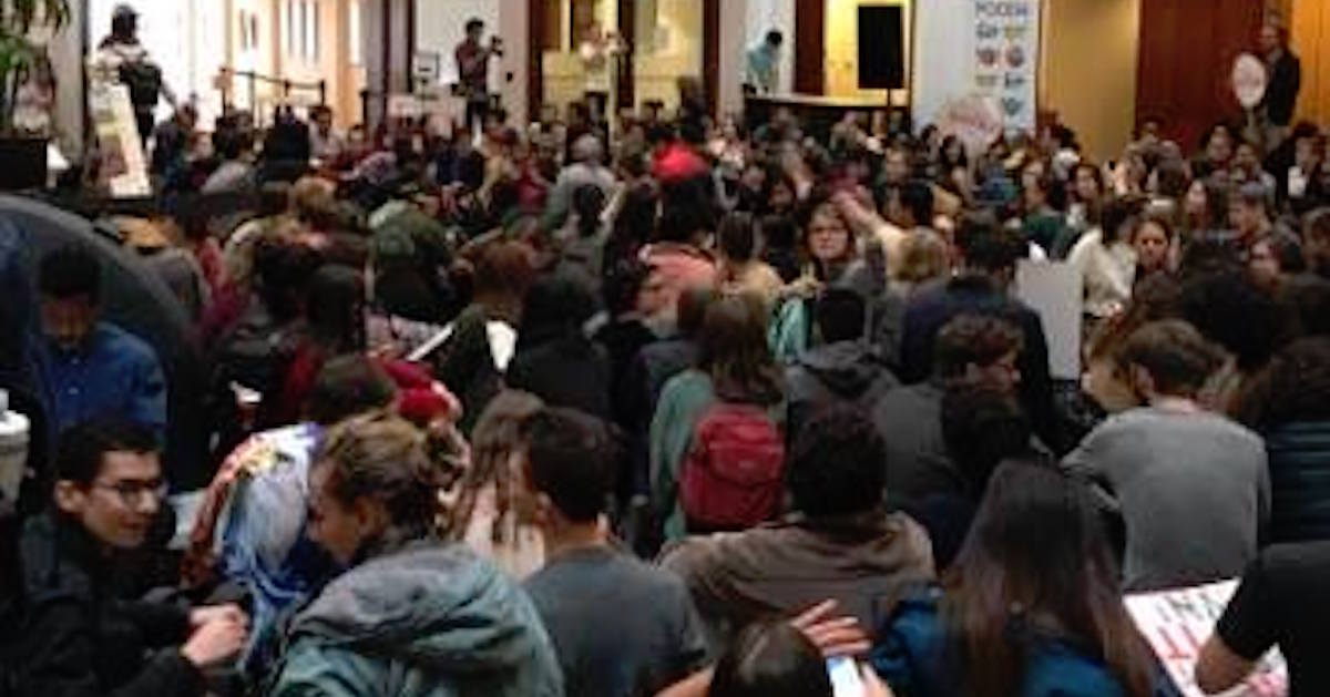 Breaking: Harvard students walk out in largest numbers yet for HUDS strike