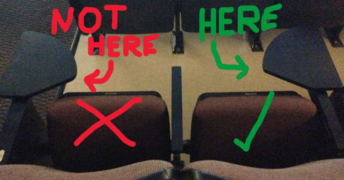 STOP sitting in the lefty seats