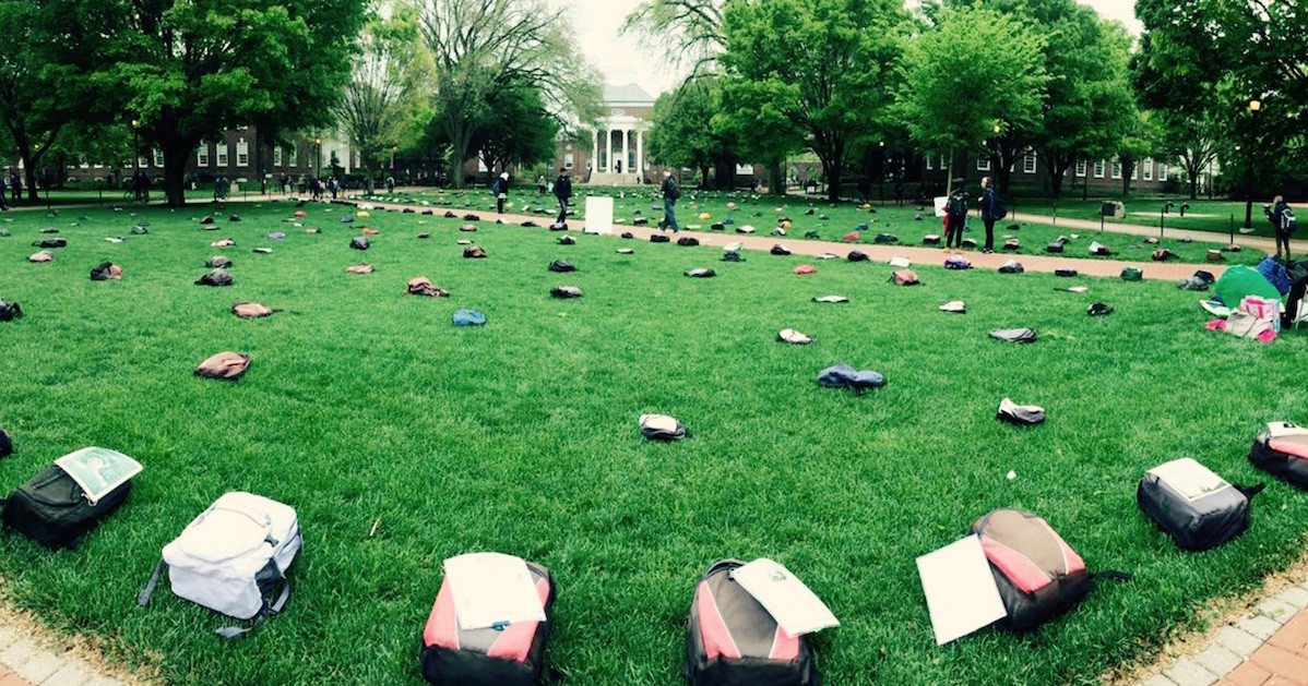 The Send Silence Packing movement hit campus yesterday