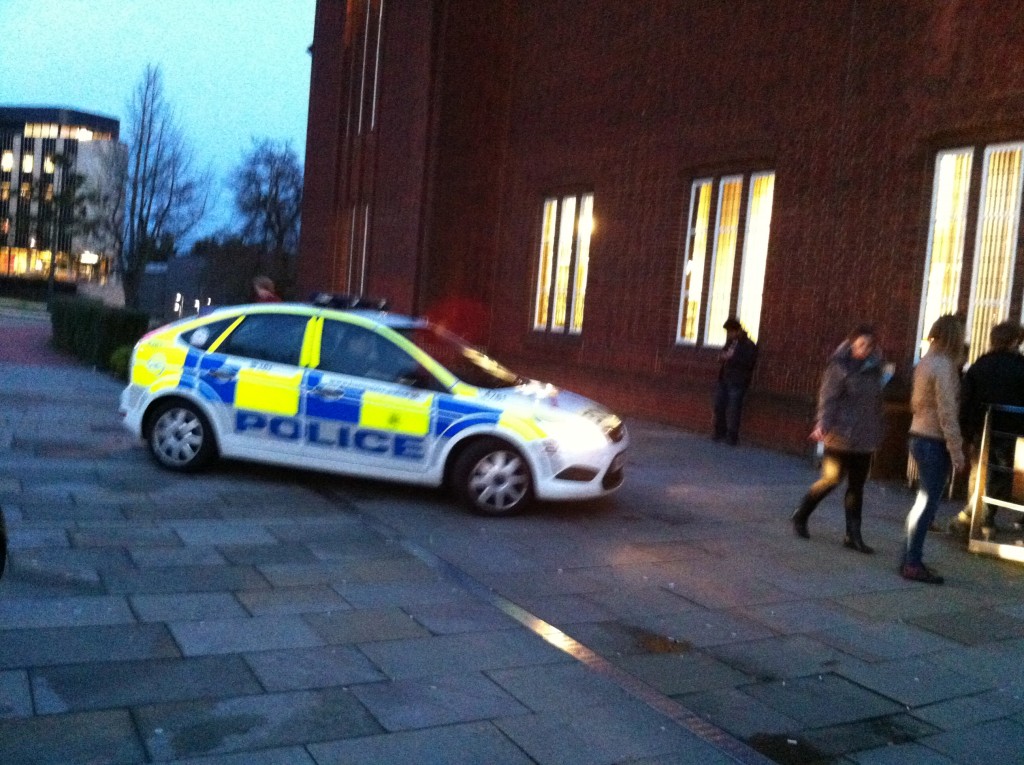 Police RAID Hartley Library