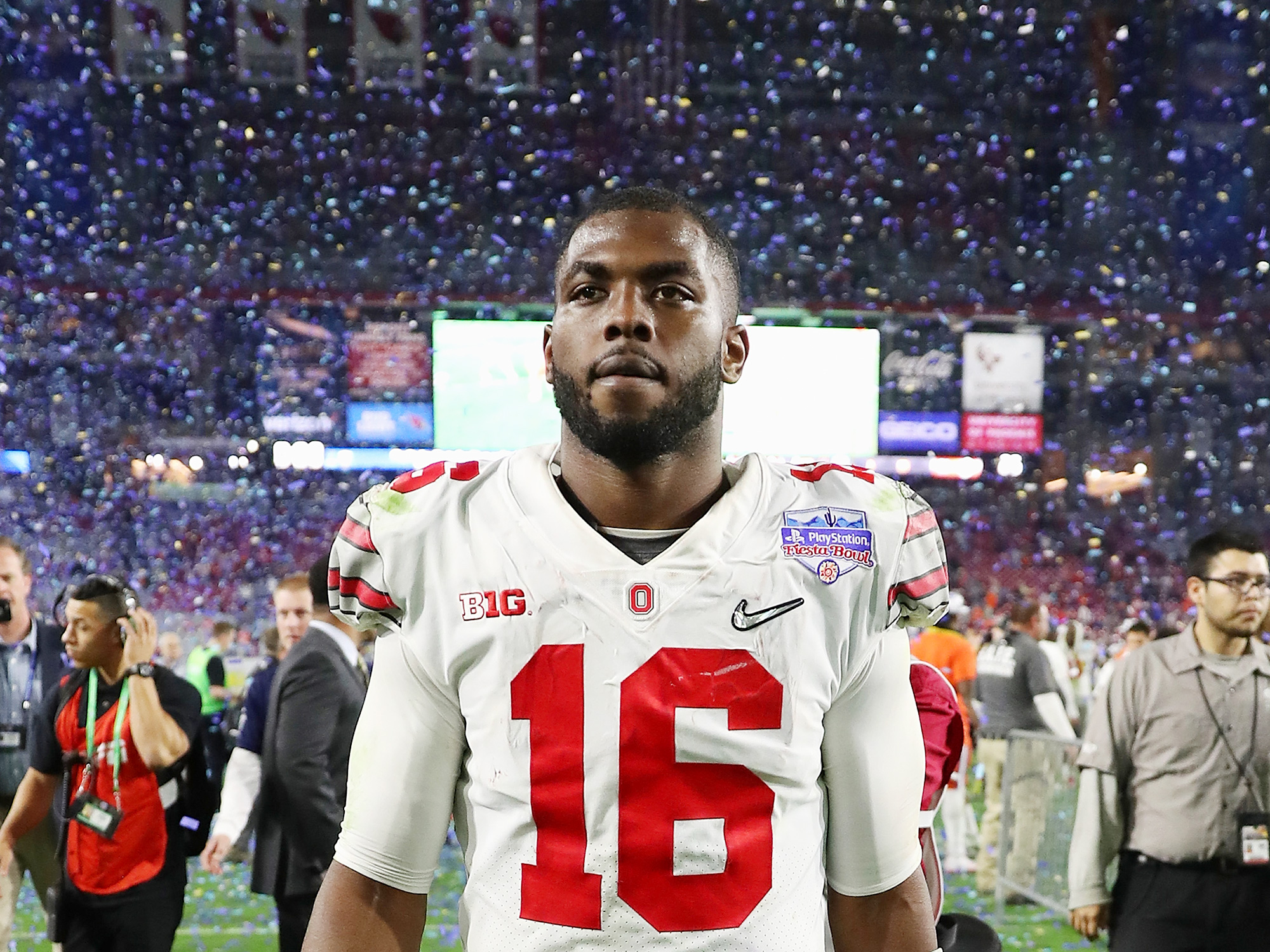 J.T. Barrett becomes first three-time captain in Ohio State football ...