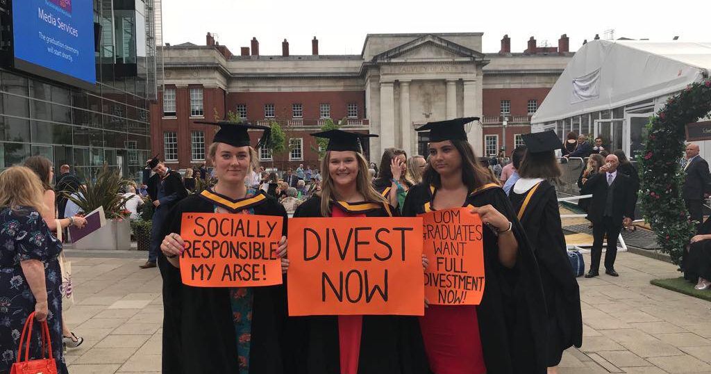 Official UoM Instagram hijacked in fossil fuel investment protest at ...