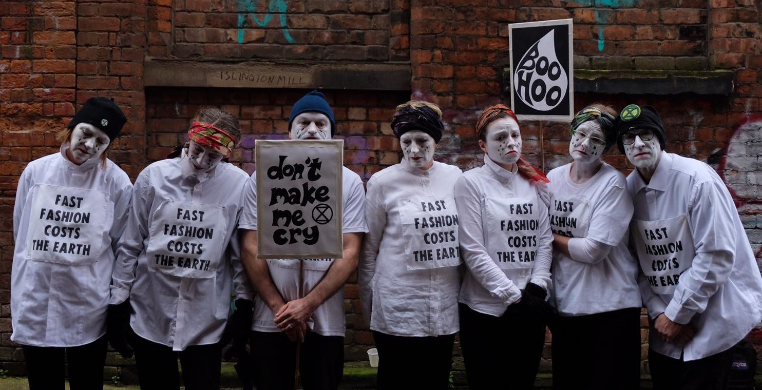 In pictures: Extinction Rebellion protest outside Boohoo’s Manchester ...