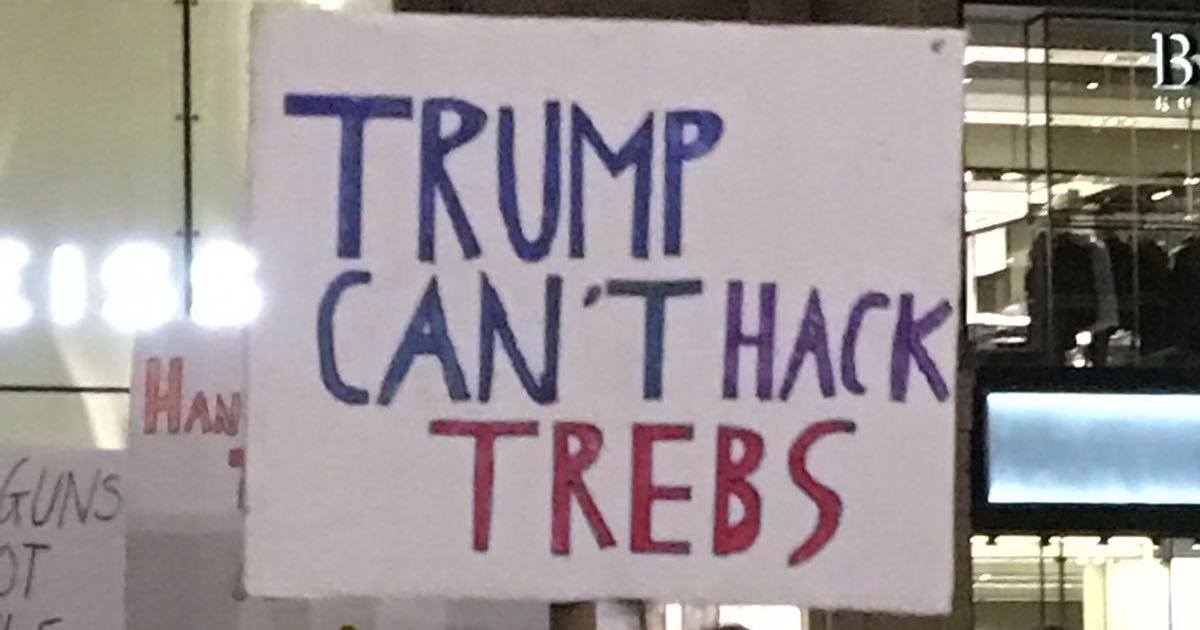 The best signs from yesterday’s anti-Trump rally in Newcastle