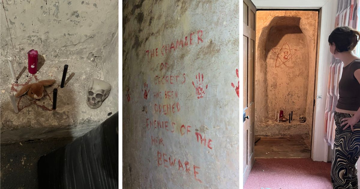 Oxford student unlocks door in halls to find devil room complete with blood