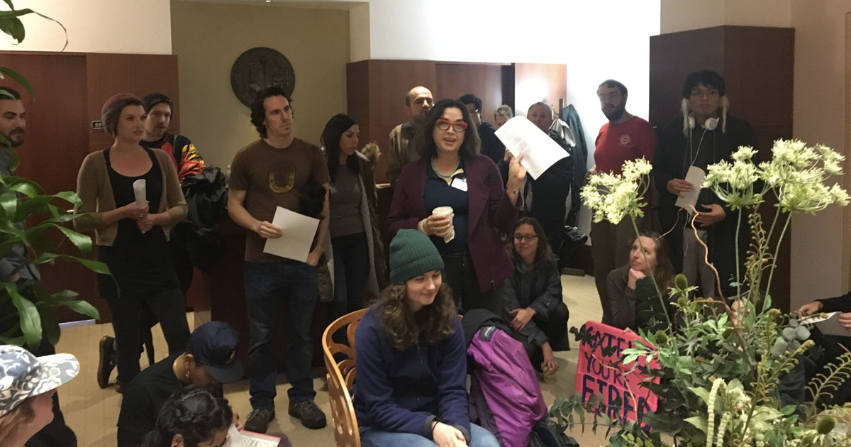 I was proud to occupy Mrak Hall for the #FireKatehi demonstration