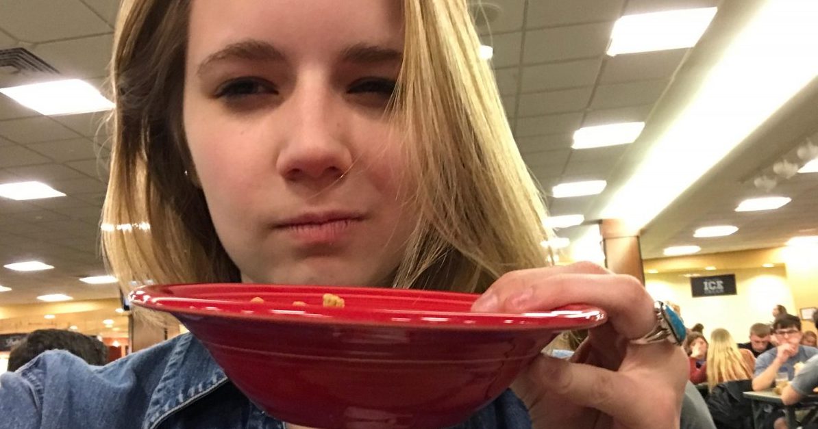 Someone mixed Golden Grahams into the Cinnamon Toast Crunch in the caf ...