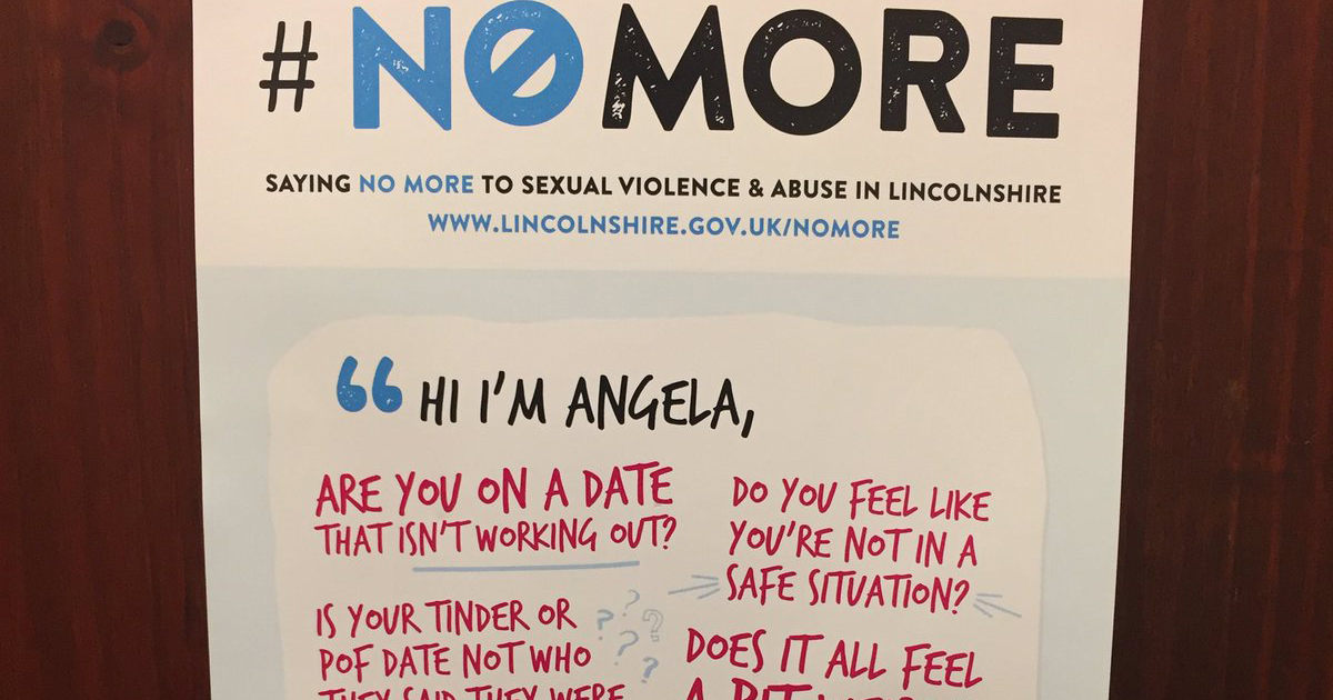 Lincoln's 'ask for Angela' poster is a step in the right direction