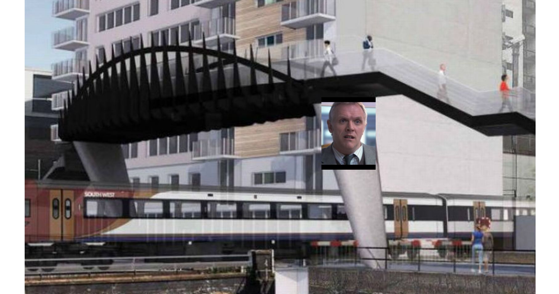 Railway footbridge outside Engine Shed to be named ‘Mr Gilbert Bridge’