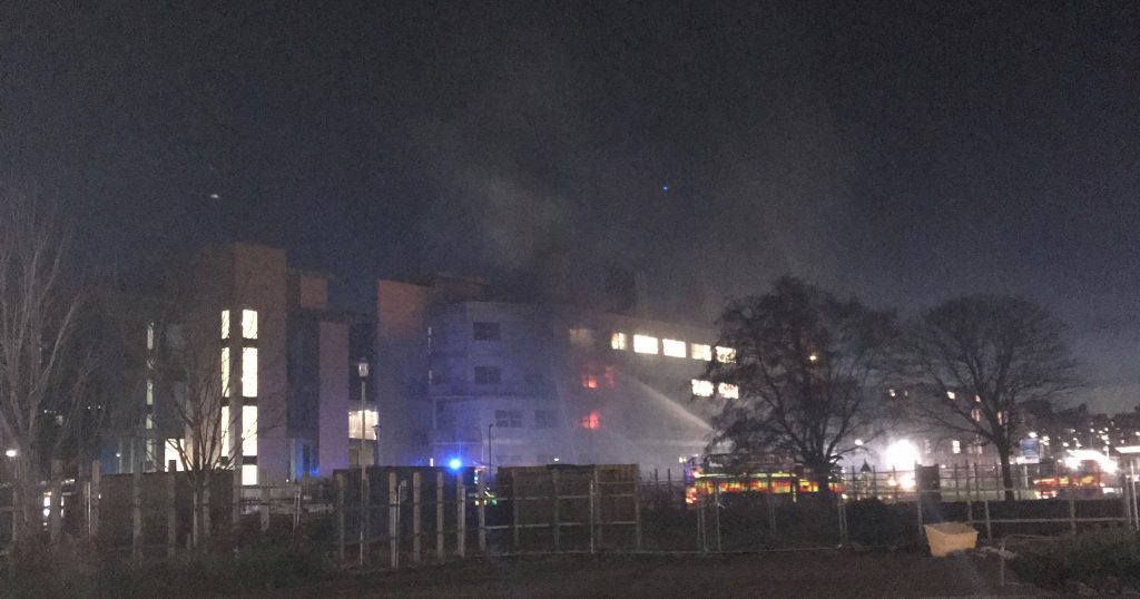 BREAKING: A huge fire has broken out on North Haugh