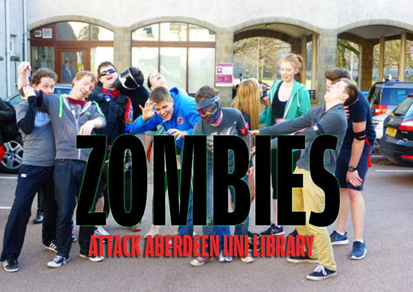 Zombies attack Aberdeen University library