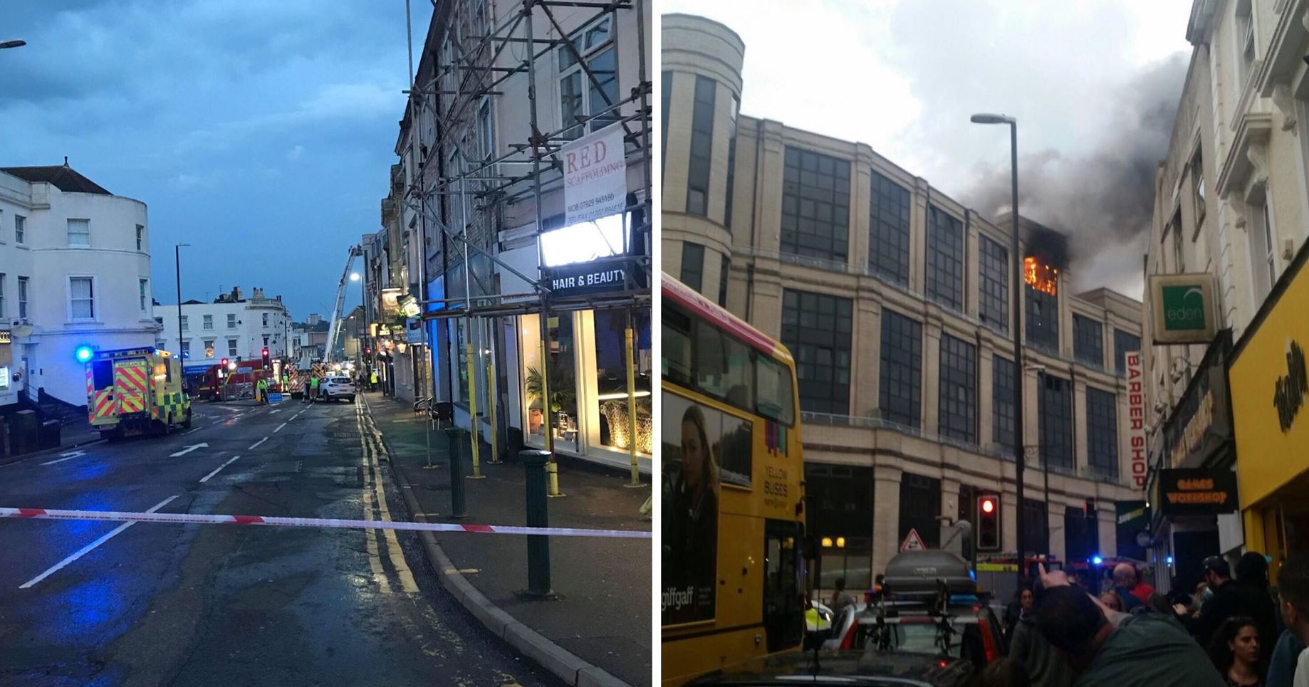 Breaking: A fire has broken out in Bournemouth Triangle