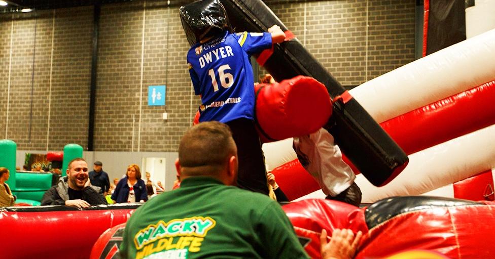 A giant inflatable arena will be coming to Cardiff this Halloween