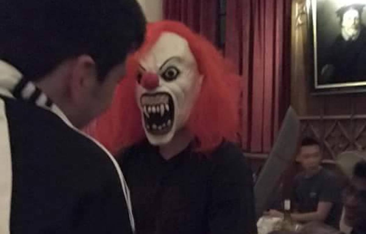 Killer Clown barges into Cambridge formal dinner - University of Cambridge