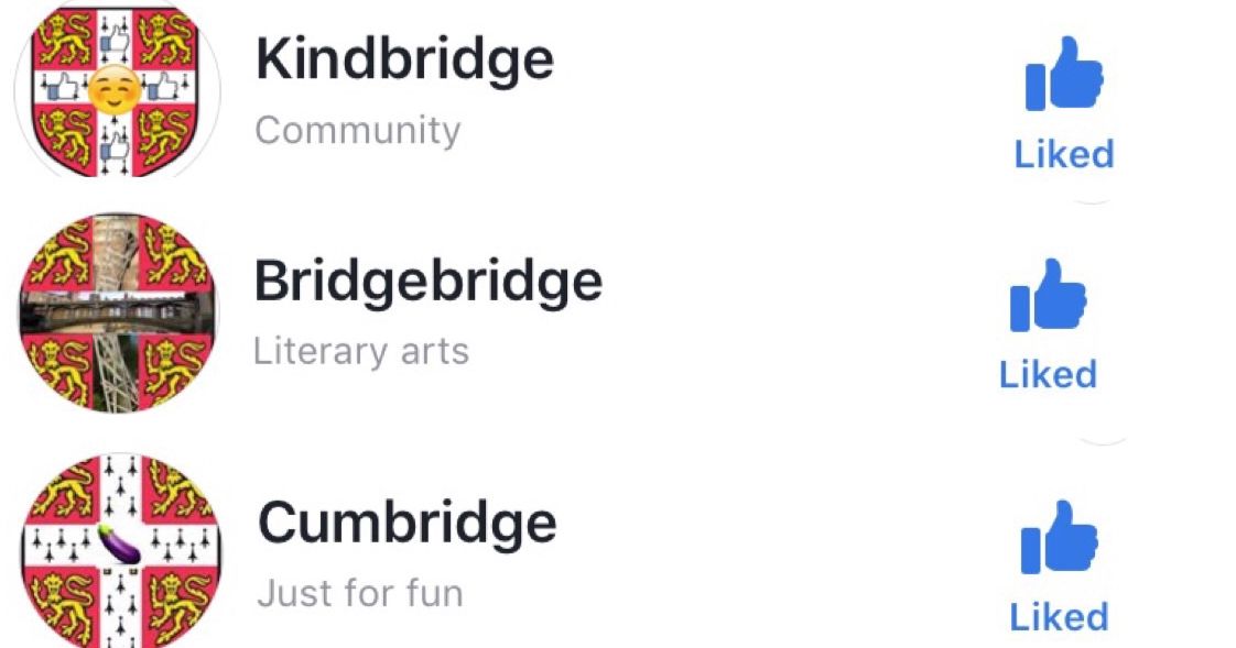 Bridge Facebook Pages: A guide - University of Cambridge