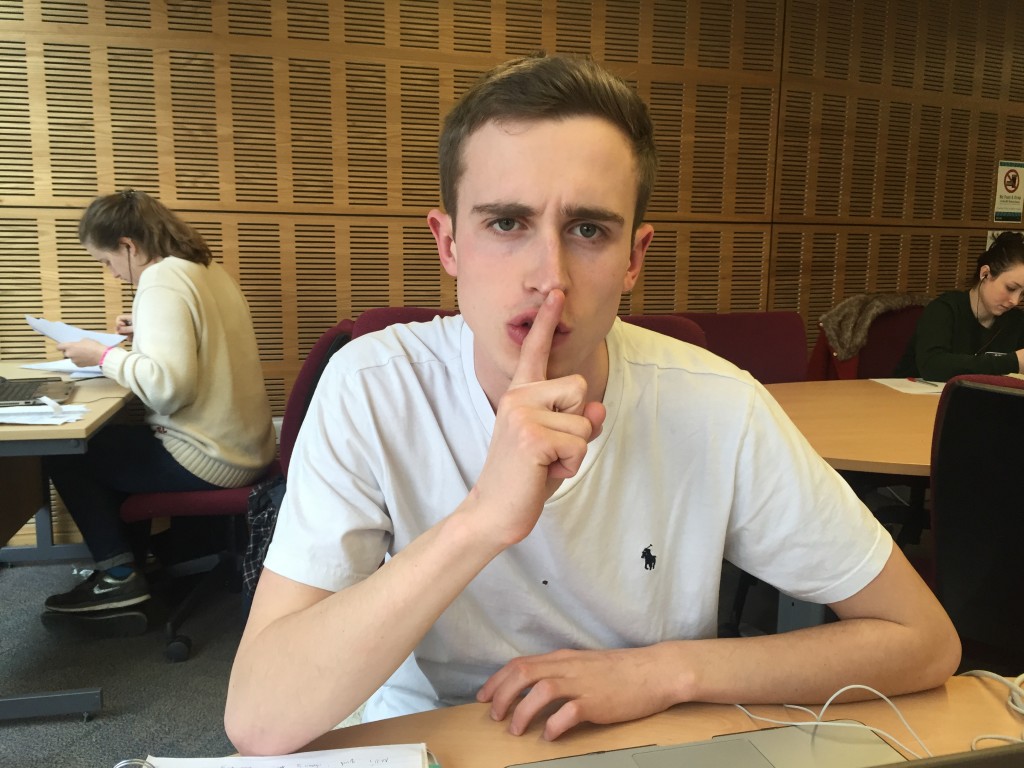 Loud people in the library - can you not?