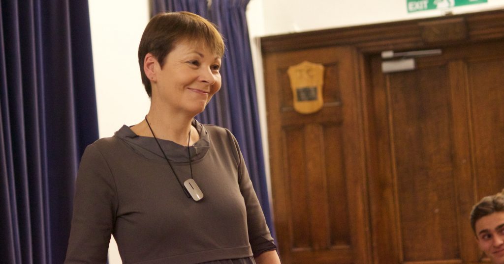 Caroline Lucas tells Durham: 'Young people are absolutely critical'
