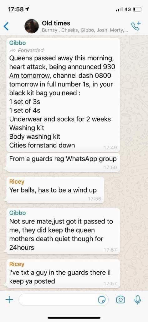 Is the Queen dead memes go viral after hoax group chat message