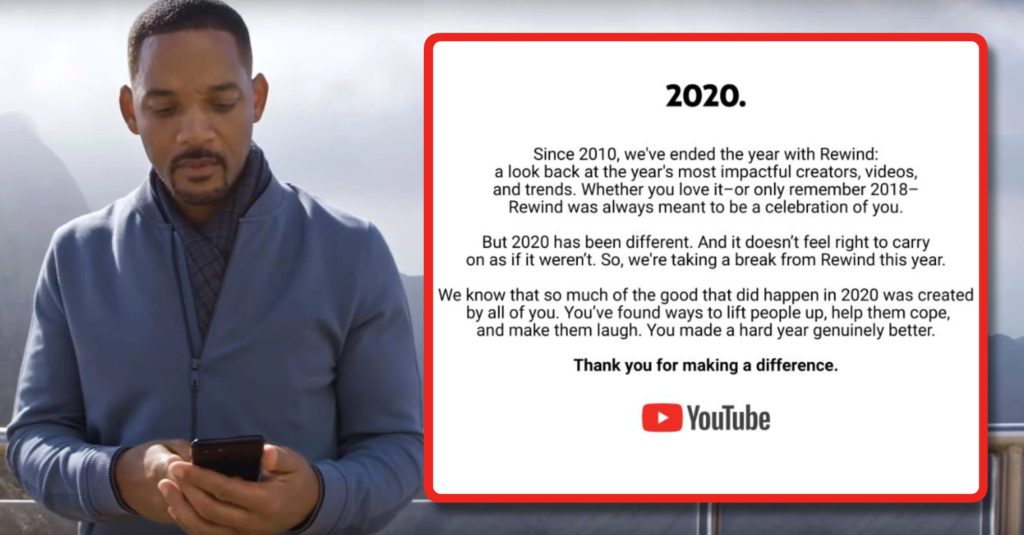 'It doesn't feel right to carry on': YouTube Rewind has been cancelled