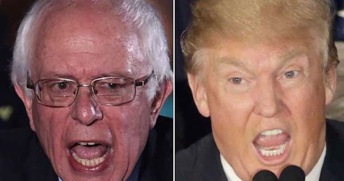 Bernie Sanders and Donald Trump share a few startling similarities