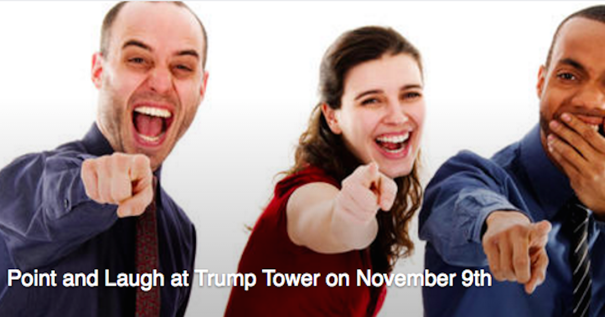 'Point and laugh at Trump Tower' protest planned