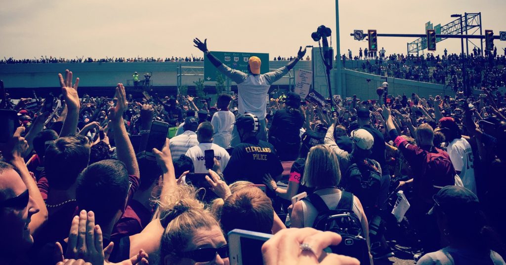 Experiencing the biggest sports parade in US history