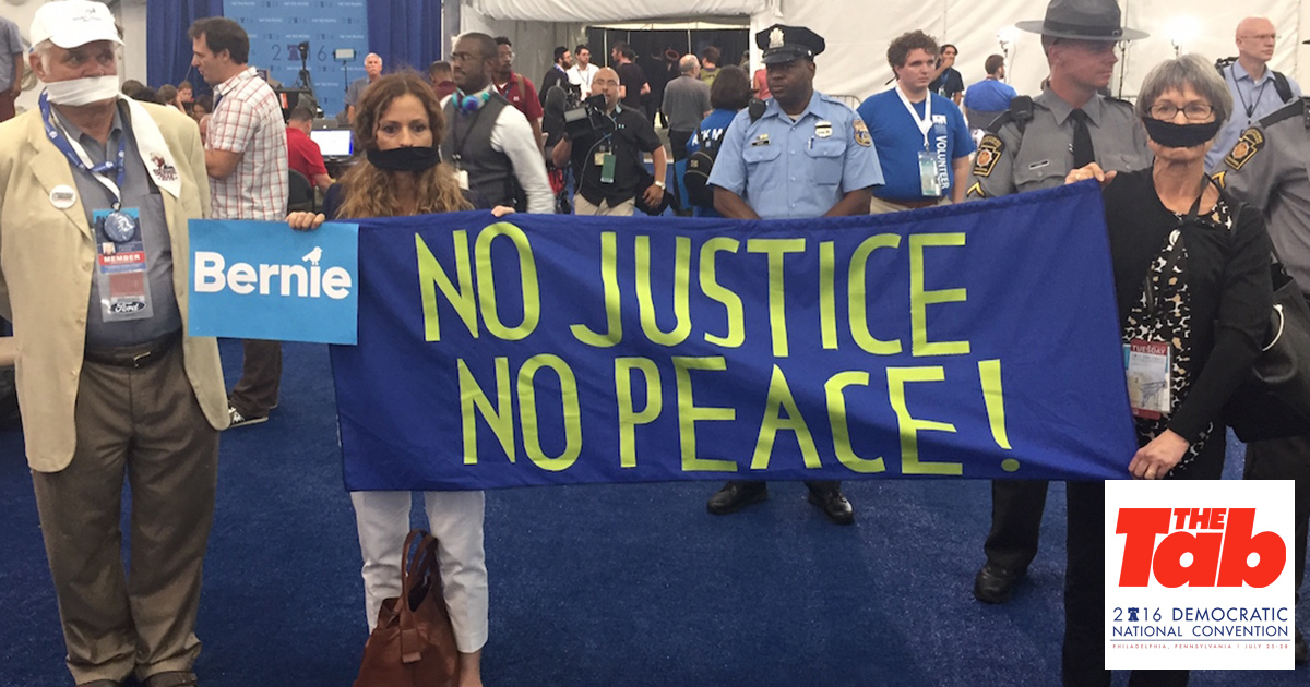 BREAKING: Bernie Sanders delegates are staging a sit-in at the DNC