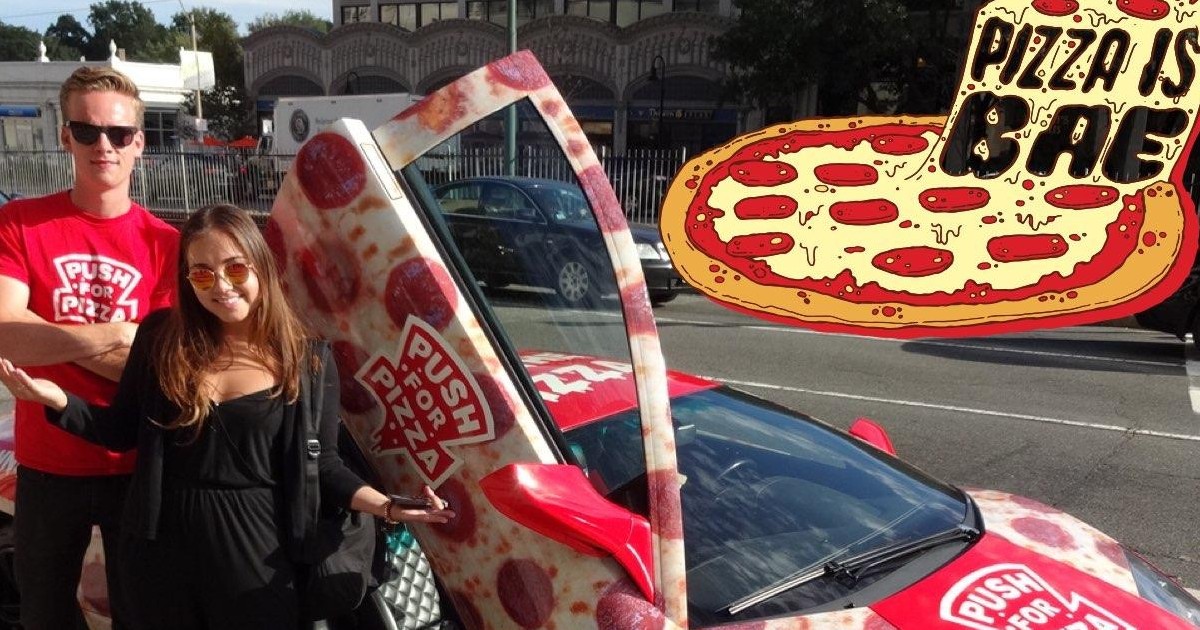 Anyone see the Lamborghini cruising down Comm. Ave making it rain pizza?