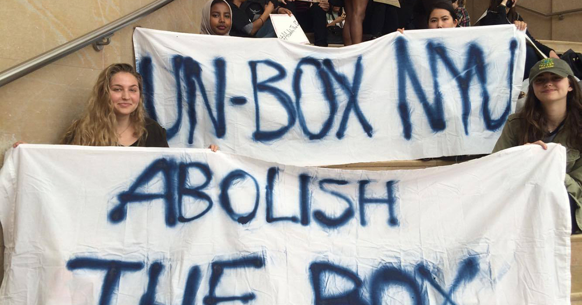 NYU must be a leader in 'abolishing the box'
