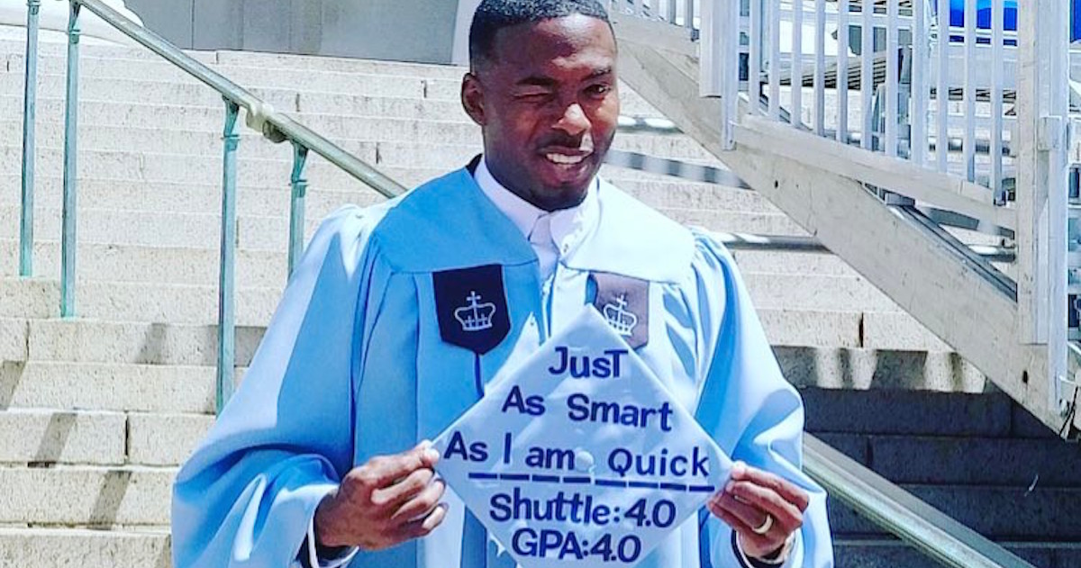 NFL star Andrew Hawkins says 'Columbia University is extremely hard'