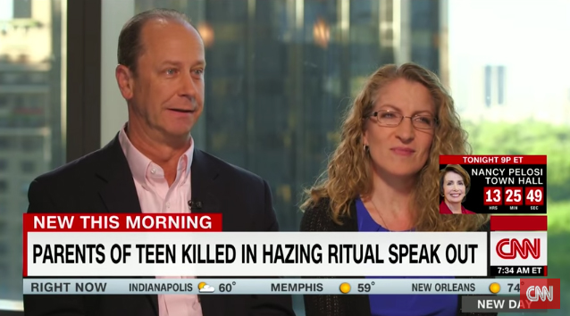 Tim Piazza's father accuses his fraternity brothers of 'murder'